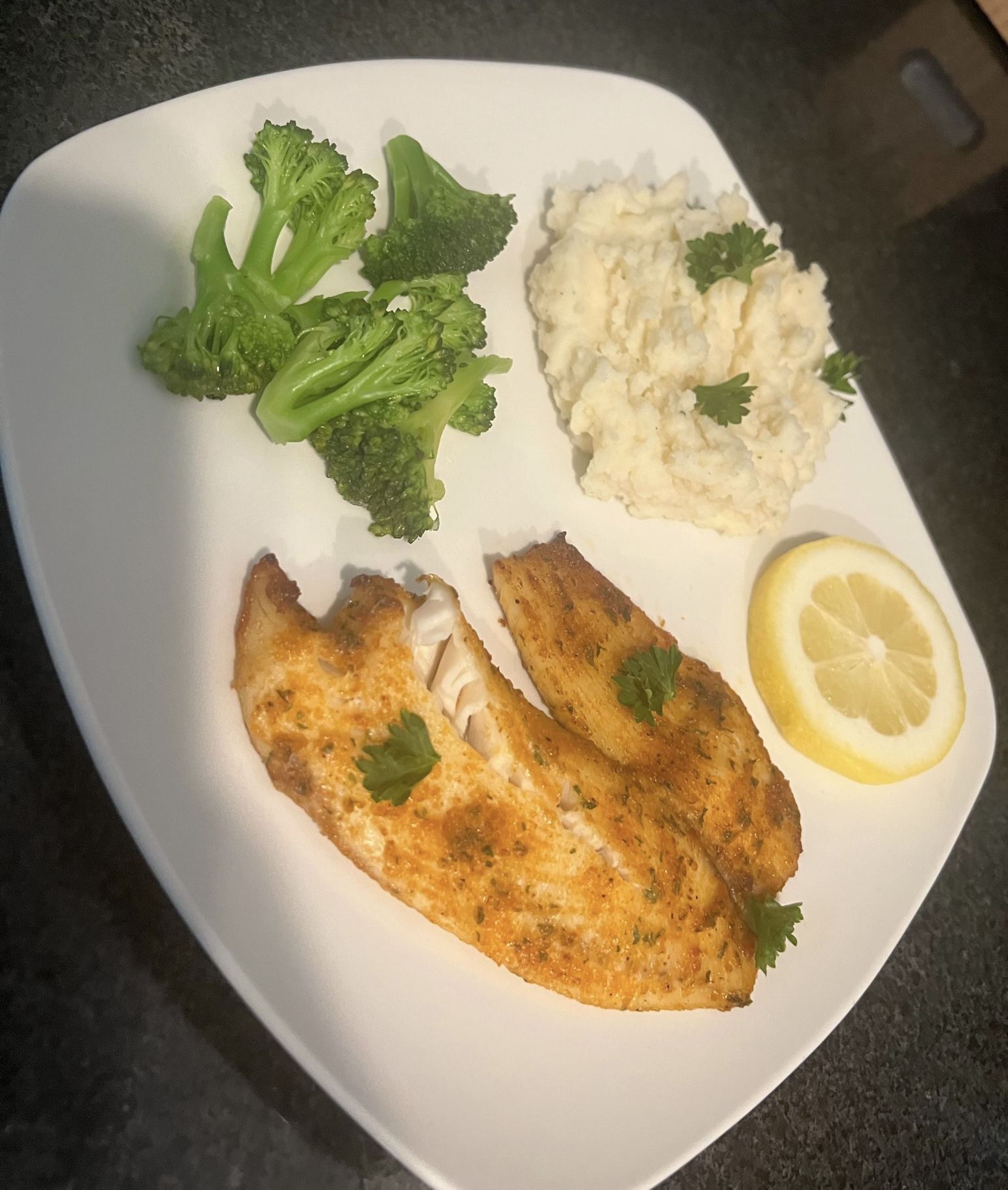 Quick and Easy Oven-Baked Tilapia - I need a plate